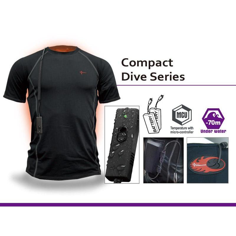 Compact Dive Series Heated Undersuit - 70m/230ft